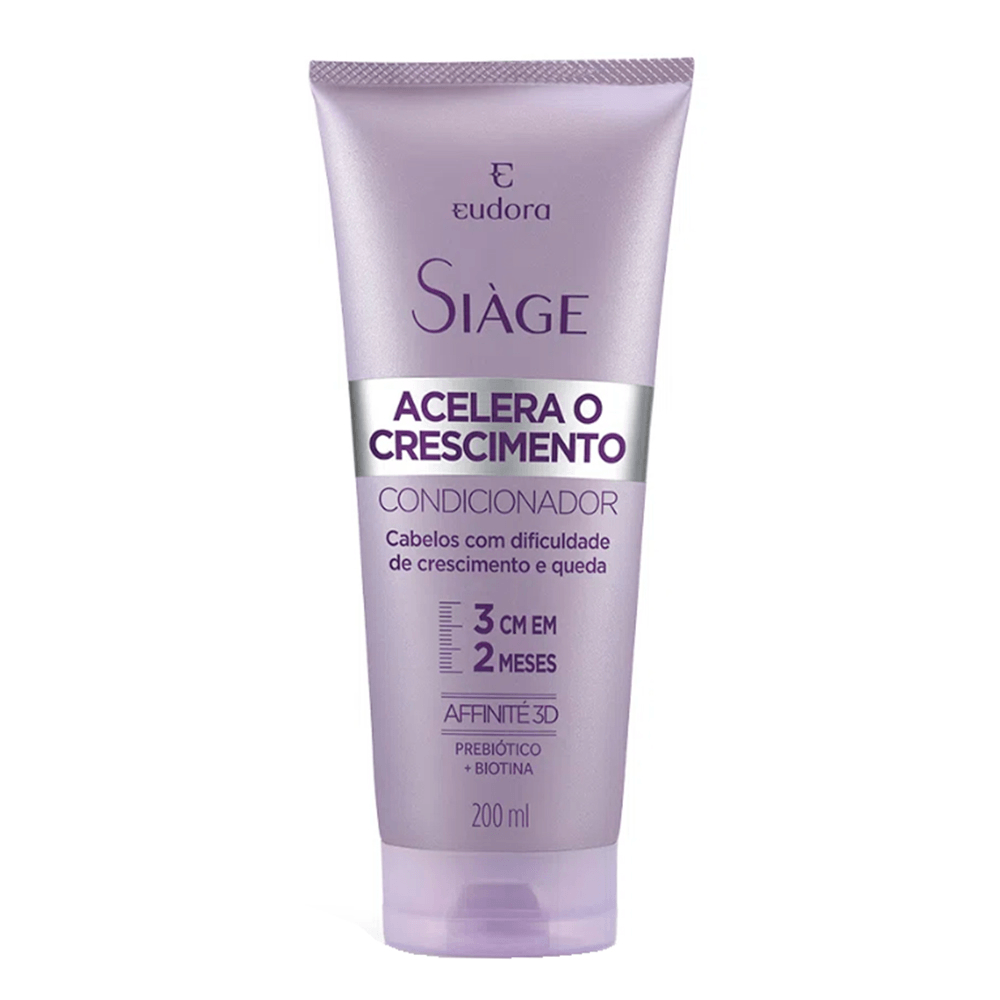 Condicionador Siàge Acelera Crescimento 200ml Eudora - Coprobel