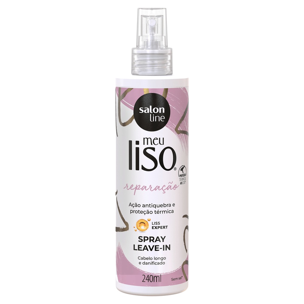 Spray Leave-in Meu Liso Reparação 240ml Salon Line - Coprobel